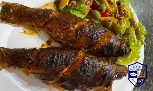 Recette poisson accompagné de salade fraîche. – Haïti Académie